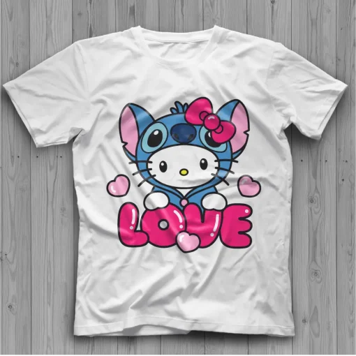 Hello Kitty Stitch Crossover SVG And PNG Files For Disney Crafts - SVG ...