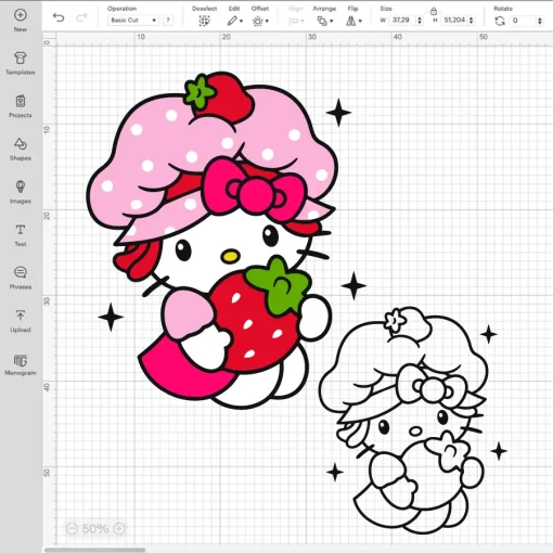 Hello Kitty Strawberry SVG And PNG – SVG Fanart