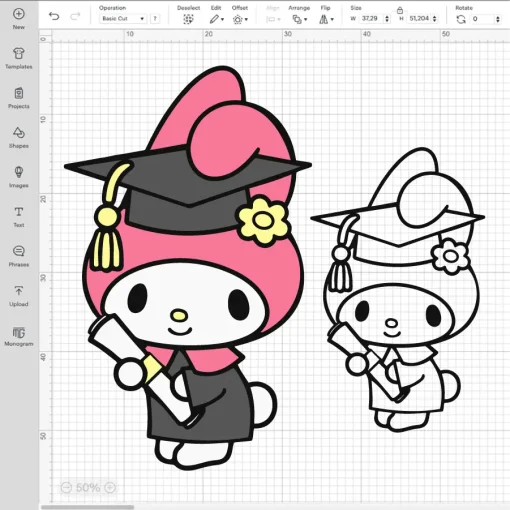 My Melody Graduation SVG And PNG Files For Cricut – SVG Fanart