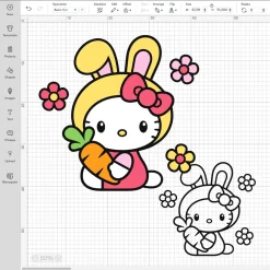 Spring Hello Kitty Bunny SVG And PNG Files From Sanrio – SVG Fanart