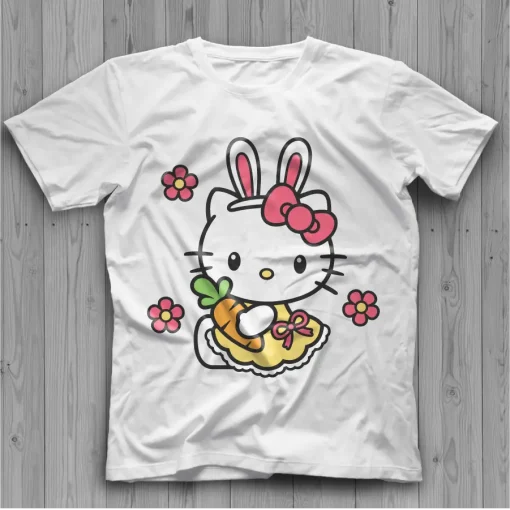 Hello Kitty Easter Bunny SVG, Transparent Sanrio PNG For Spring – SVG ...
