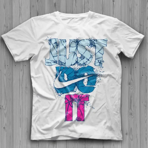 Nike Just Do It PNG, Broken Glass Layered SVG, Sports Logo Cricut