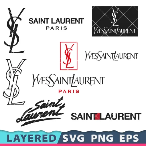 Saint Laurent SVG, Transparent Yves Saint Laurent PNG - SVG Fanart