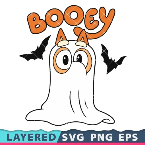 Bingo Ghost 👻 Halloween PNG, Bluey SVG, Cartoon Dog Transparent Clipart ...