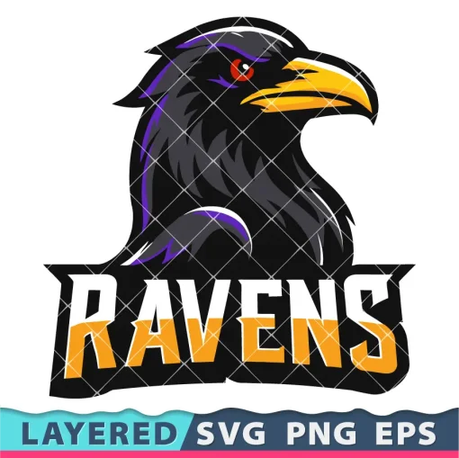 Baltimore Ravens SVG, Transparent NFL Ravens PNG Clipart – SVG Fanart