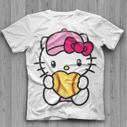 Hello Kitty Softball SVG, Transparent Sanrio Sports PNG – SVG Fanart