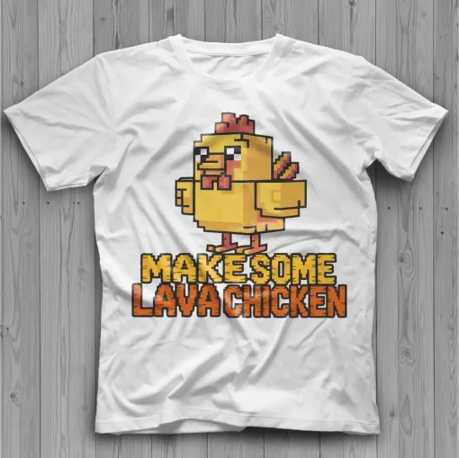 Minecraft Chicken SVG, Make Some Lava PNG, Gaming Quote Cricut - SVG Fanart