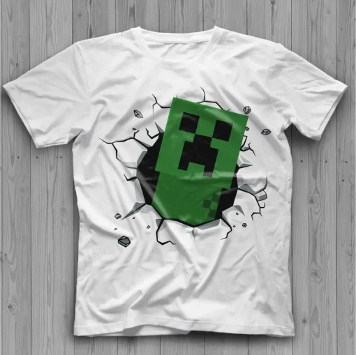 Minecraft Creeper SVG, Breaking Wall PNG, Gaming Cricut Design – SVG Fanart