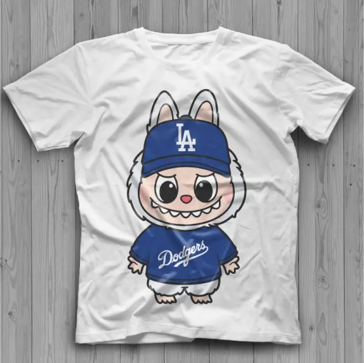 Labubu LA Dodgers🏆 SVG, Transparent MLB Character PNG Clipart – SVG Fanart