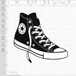 Converse All Star SVG, Transparent Chuck Taylor PNG Clipart – SVG Fanart