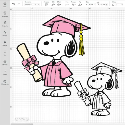 Snoopy Graduation PNG, Peanuts SVG Clipart Pink Cap - SVG Fanart