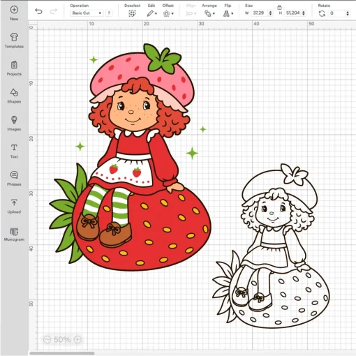 Strawberry Shortcake PNG SVG, Classic Cartoon Character Clipart – SVG ...