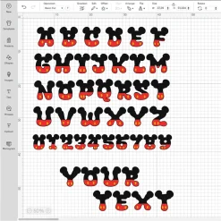 Minnie Mouse Font SVG, Pink Alphabet PNG, Disney Letters – SVG Fanart