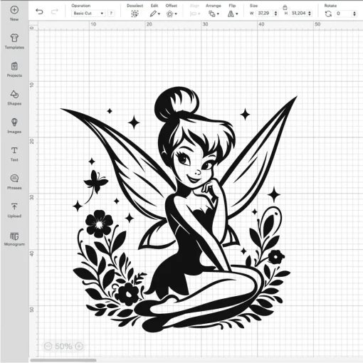 Tinker Bell 🧚‍♀️ SVG PNG, Disney Fairy Wings Flowers Cricut - SVG Fanart