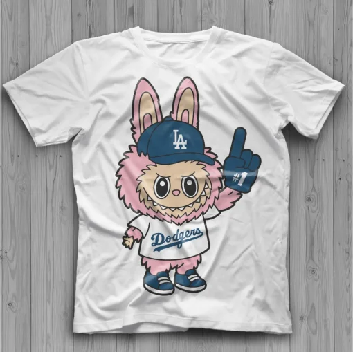 Labubu Dodgers PNG SVG, LA Baseball Pop Mart Monster – SVG Fanart