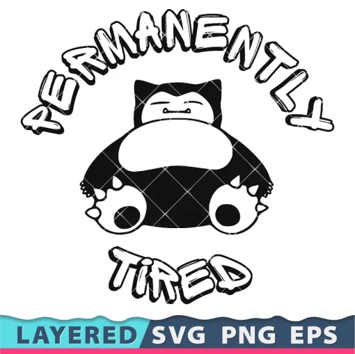 Pokemon Snorlax SVG PNG, Permanently Tired Snorlax Clipart – SVG Fanart