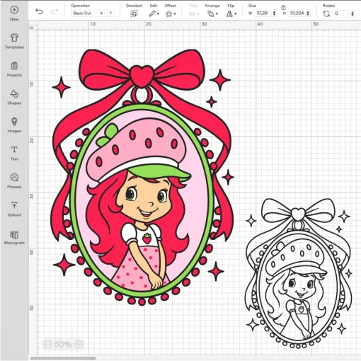 Strawberry Shortcake SVG PNG, Layered Cartoon Clipart, Strawberry ...