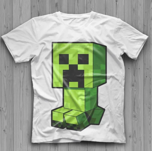 Minecraft Creeper 💚 PNG, Layered SVG, Creeper Mob Cricut – SVG Fanart