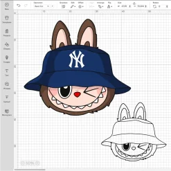 Labubu Yankees PNG, NY MLB Baseball SVG Clipart – SVG Fanart