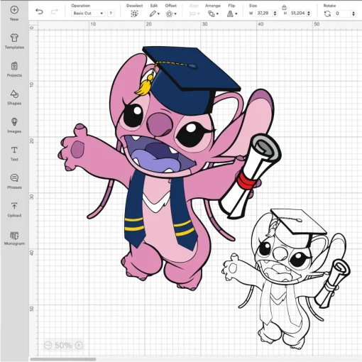 Angel Graduation SVG, Disney Graduate Pink PNG Cricut – SVG Fanart