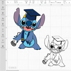 Stitch Graduation SVG, Disney Graduate PNG Cricut Clipart – SVG Fanart