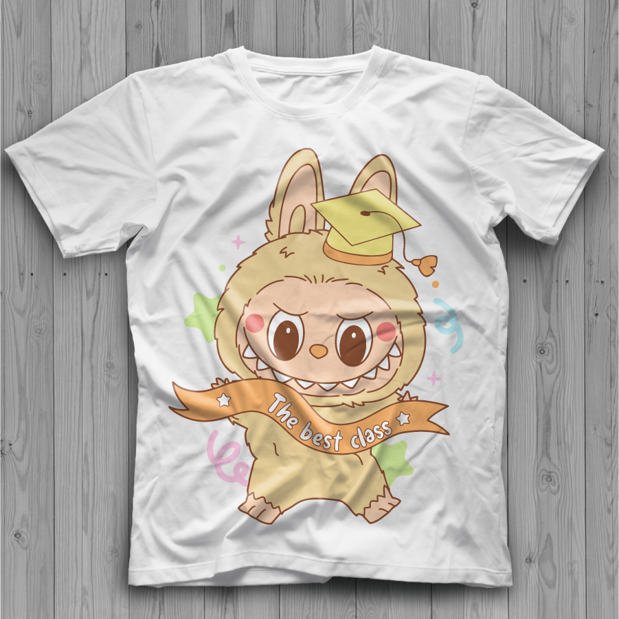 Labubu PNG SVG, Cute Graduation Labubu Clipart Cricut - SVG Fanart