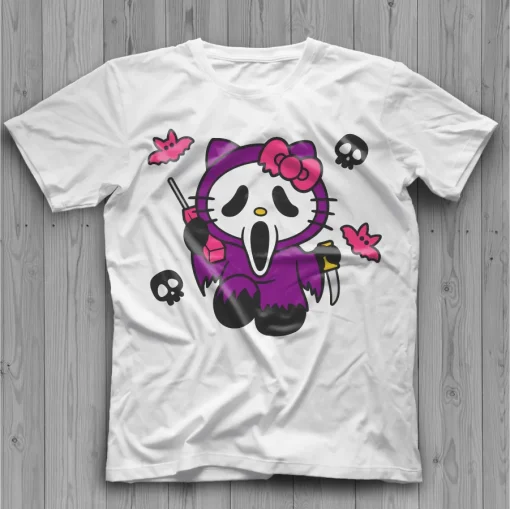 🔪 Hello Kitty Scream SVG PNG, Ghostface Sanrio Cricut - SVG Fanart